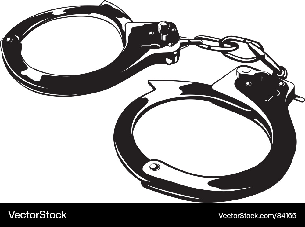 Handcuffs Royalty Free Vector Image - VectorStock
