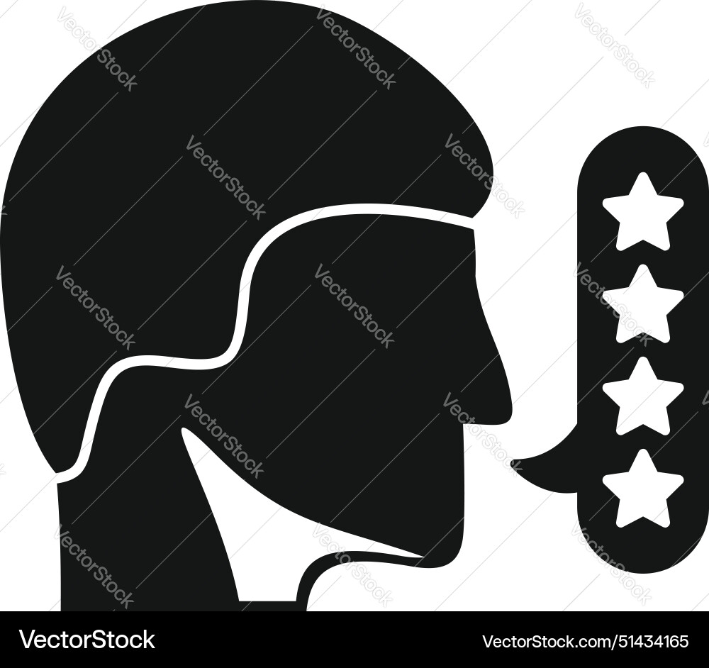 Icon representing a customer profile Royalty Free Vector
