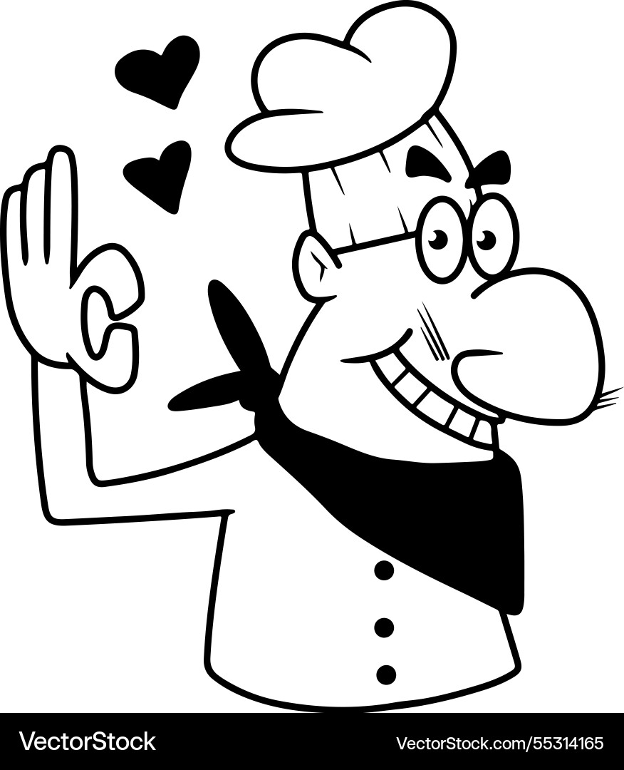 Nice chef Royalty Free Vector Image - VectorStock