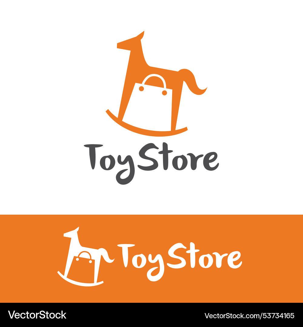 Toy Store Logo Emblem Template Royalty Free Vector Image