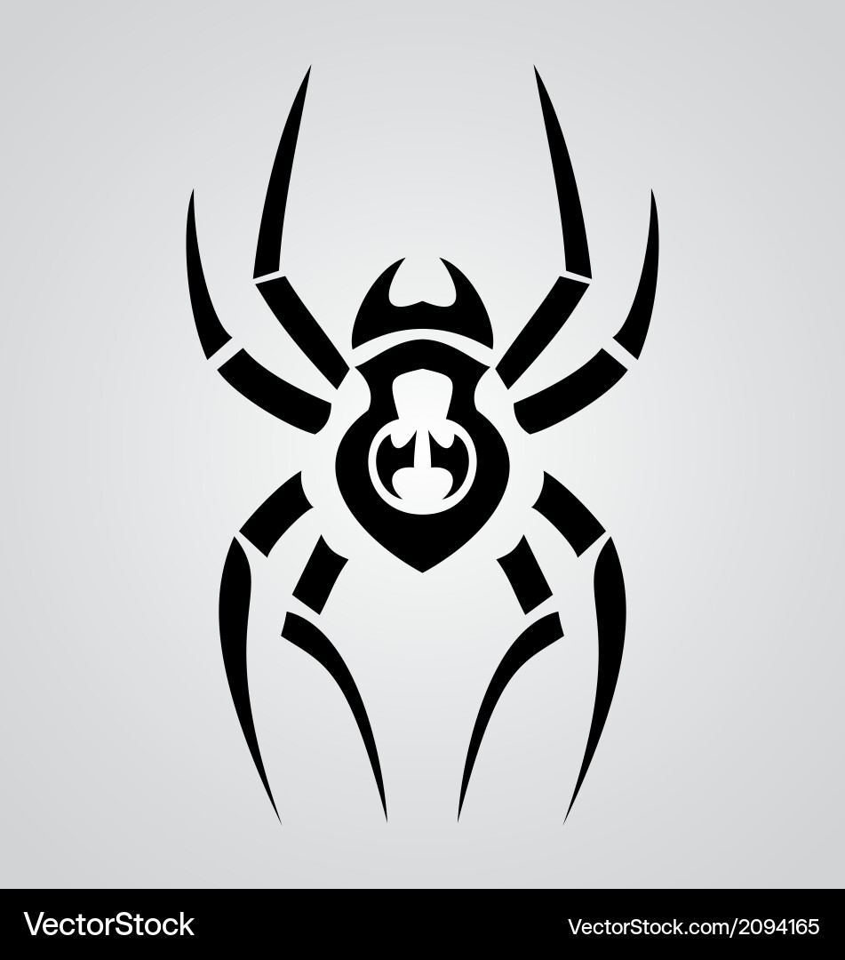 Tribal spiders Royalty Free Vector Image - VectorStock