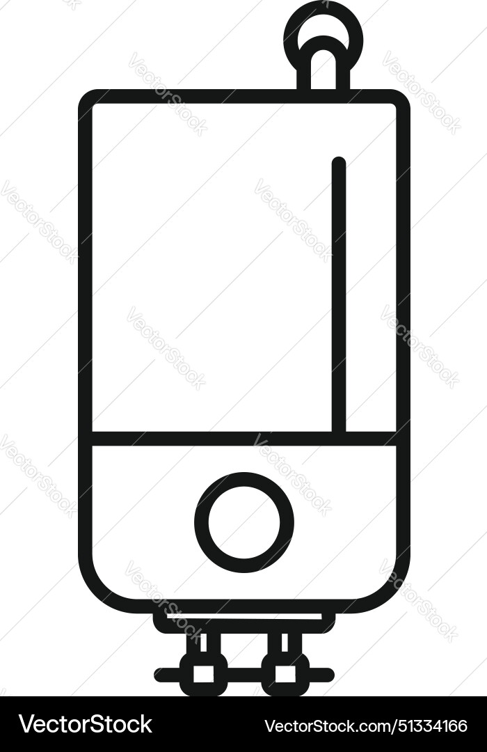 A modern electric boiler Royalty Free Vector Image