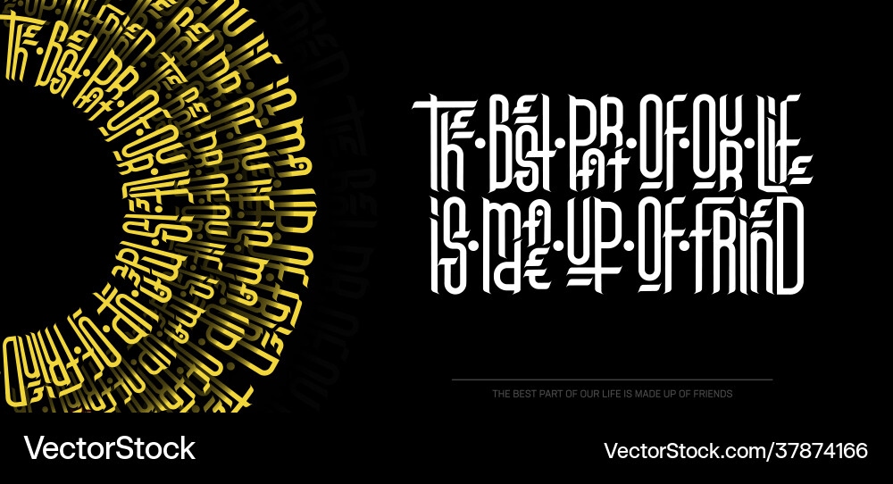 Calligraphic lettering template in gothic style Vector Image