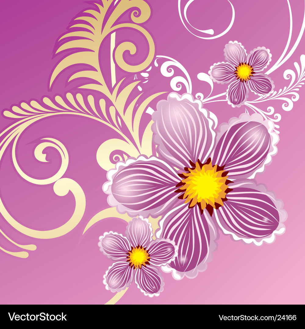 Floral background Royalty Free Vector Image - VectorStock