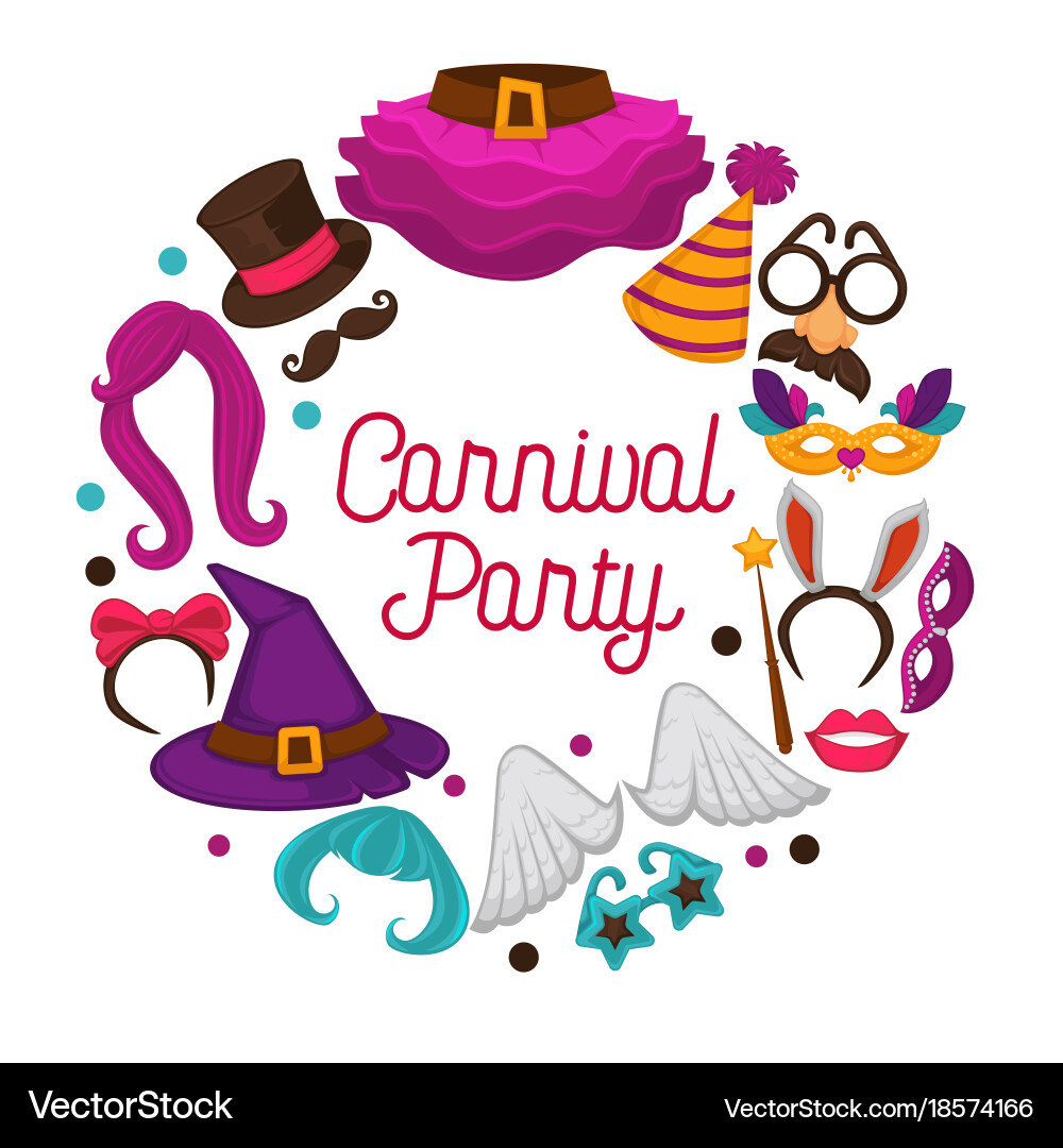 Great carnival party advertisement banner Vector Image