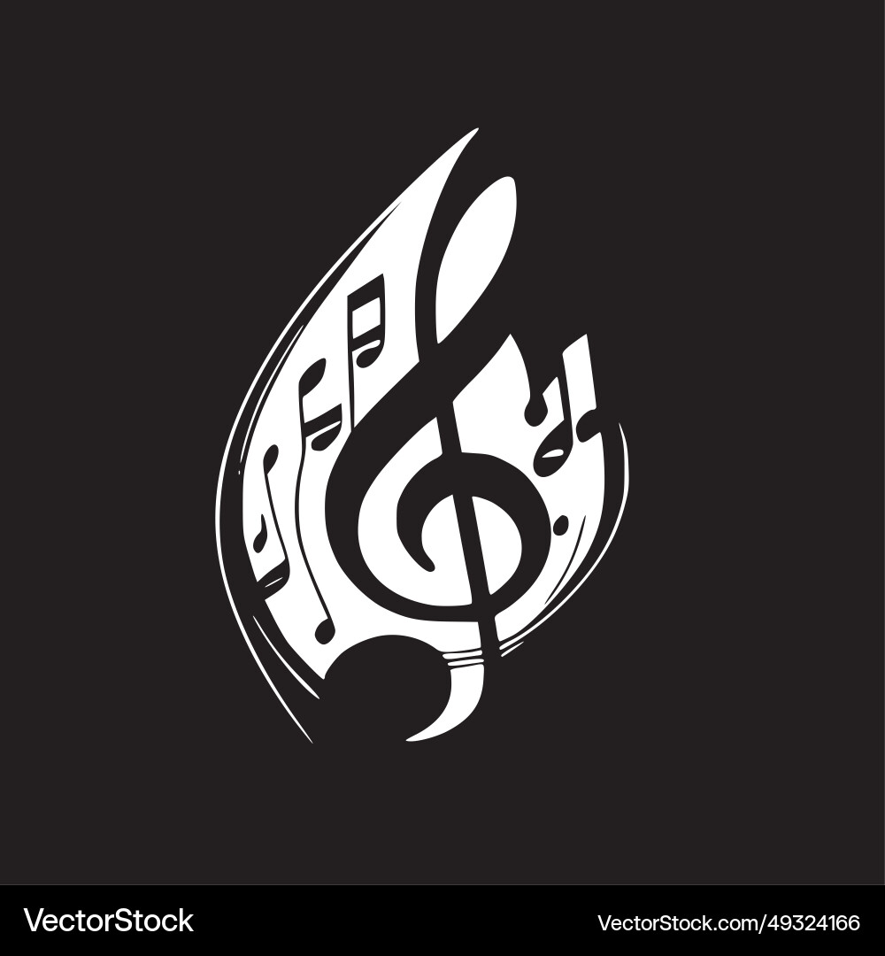 Music notes - high quality logo ideal Royalty Free Vector