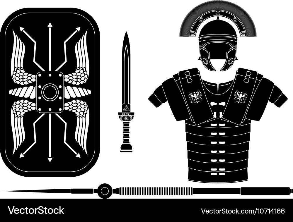 Roman armor Royalty Free Vector Image - VectorStock