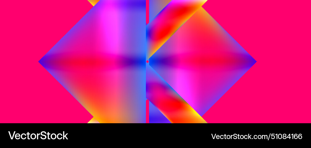 Vibrant geometric pattern in magenta and electric Vector Image