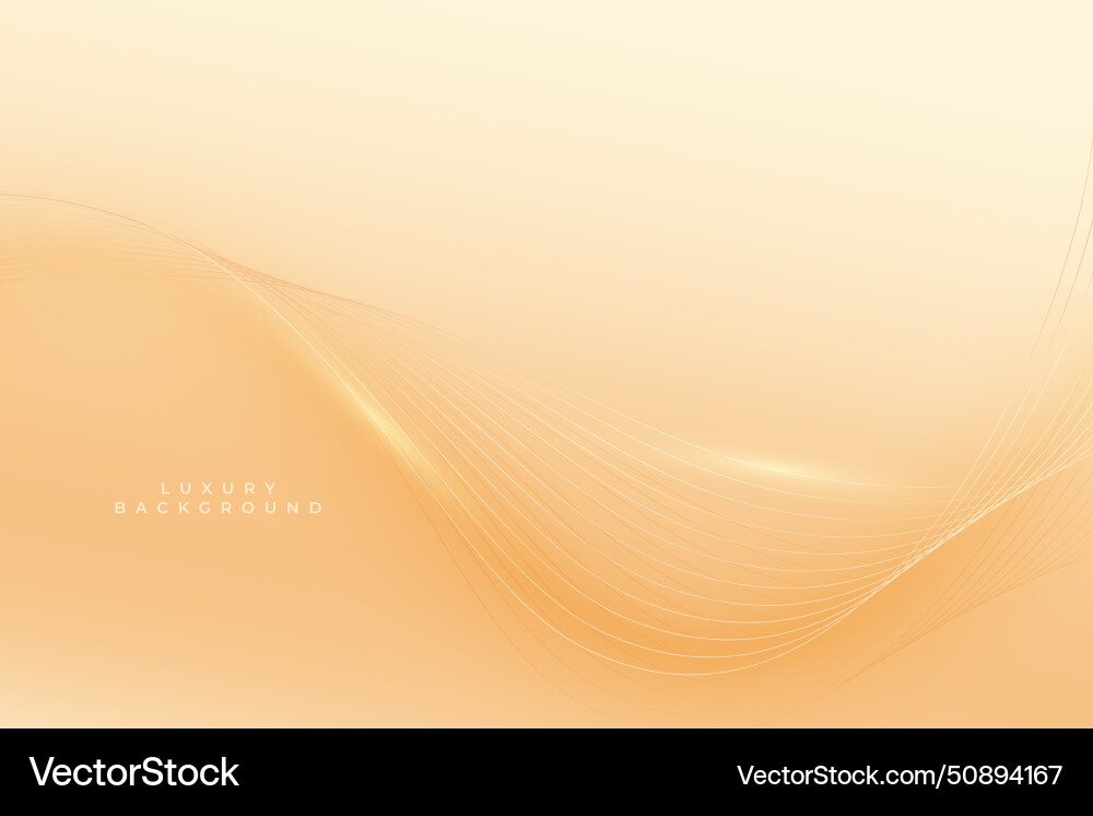 Beautiful and luxurious wavy smooth lines design Vector Image