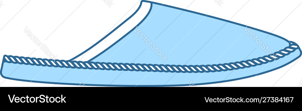 Man home slipper icon Royalty Free Vector Image