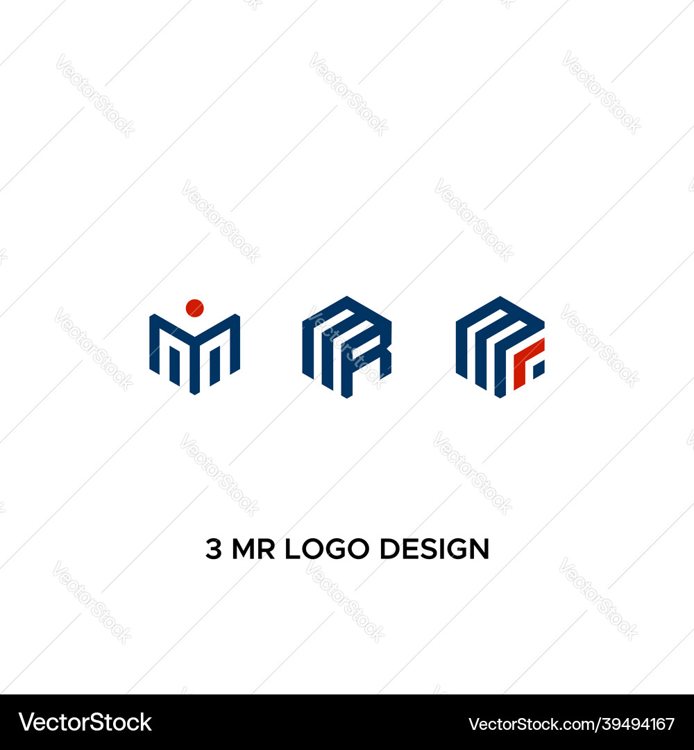 Mr logo Royalty Free Vector Image - VectorStock