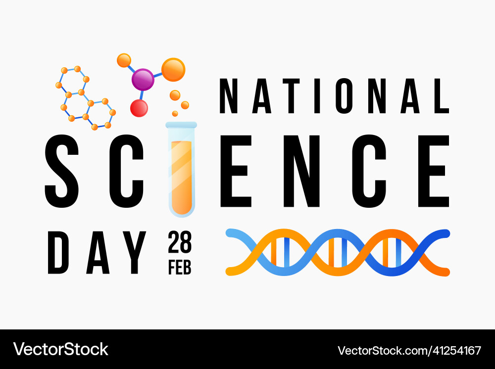 Science Day Celebration Royalty Free Vector Image