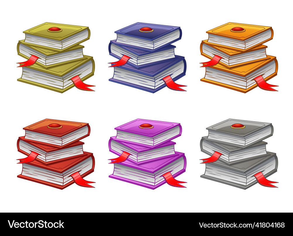 Books design isolated on white background Vector Image