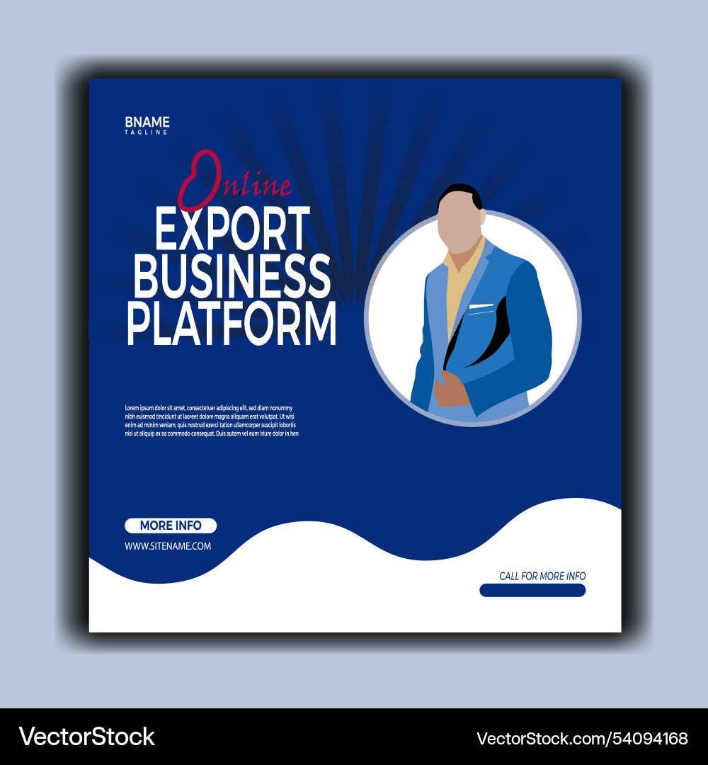 Digital marketing expert banner post design Vector Image