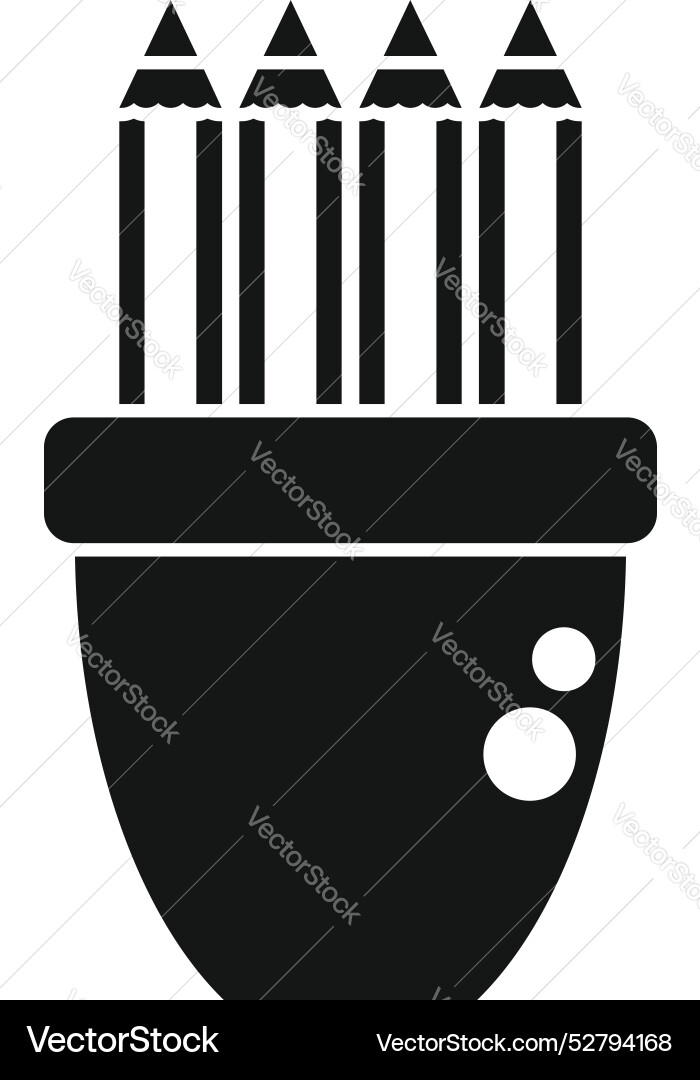 Pencils standing in a pot for creative inspiration