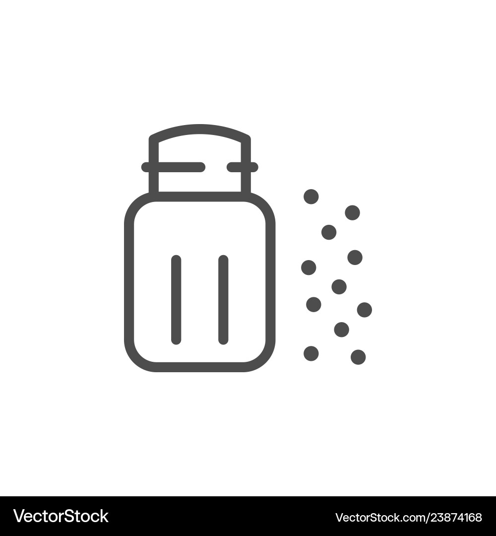 Salt & Seasoning Shaker Icon Royalty Free Vector Image