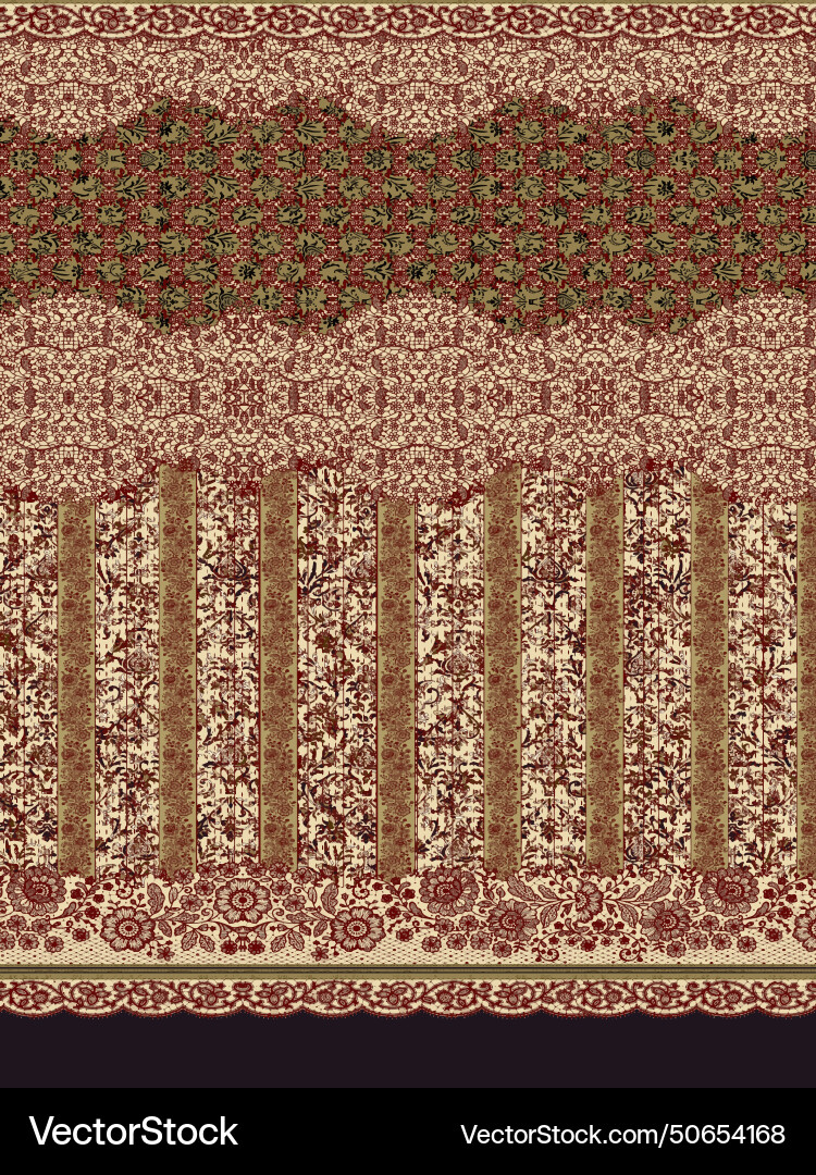 Textile digital design fabric print wallpaper Vector Image