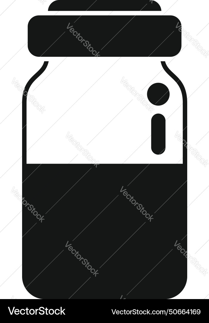 Injection bottle icon simple medical Royalty Free Vector