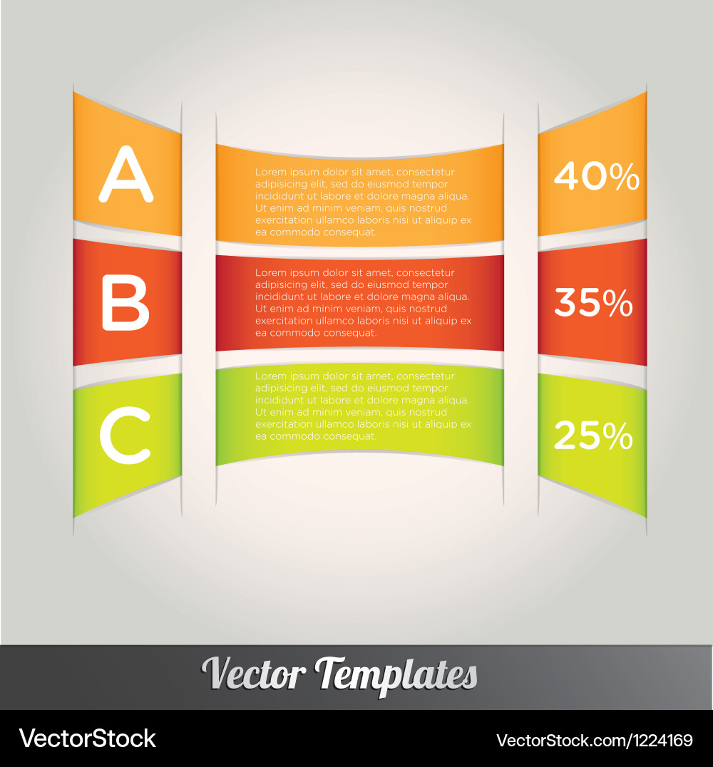 Options tabs template Royalty Free Vector Image
