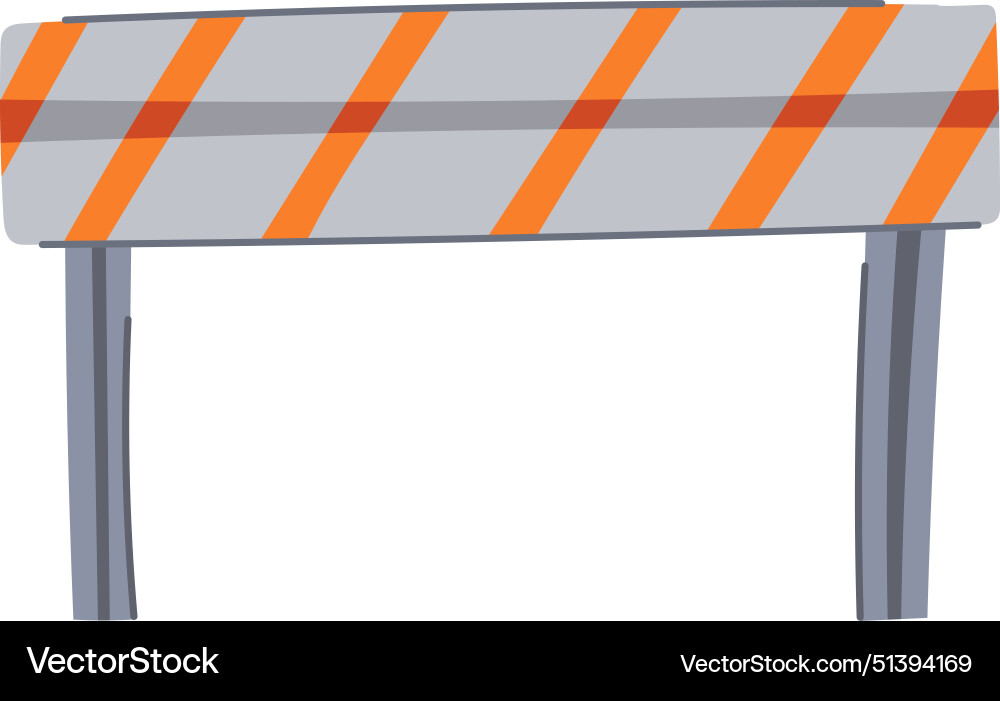Street guard rails cartoon Royalty Free Vector Image