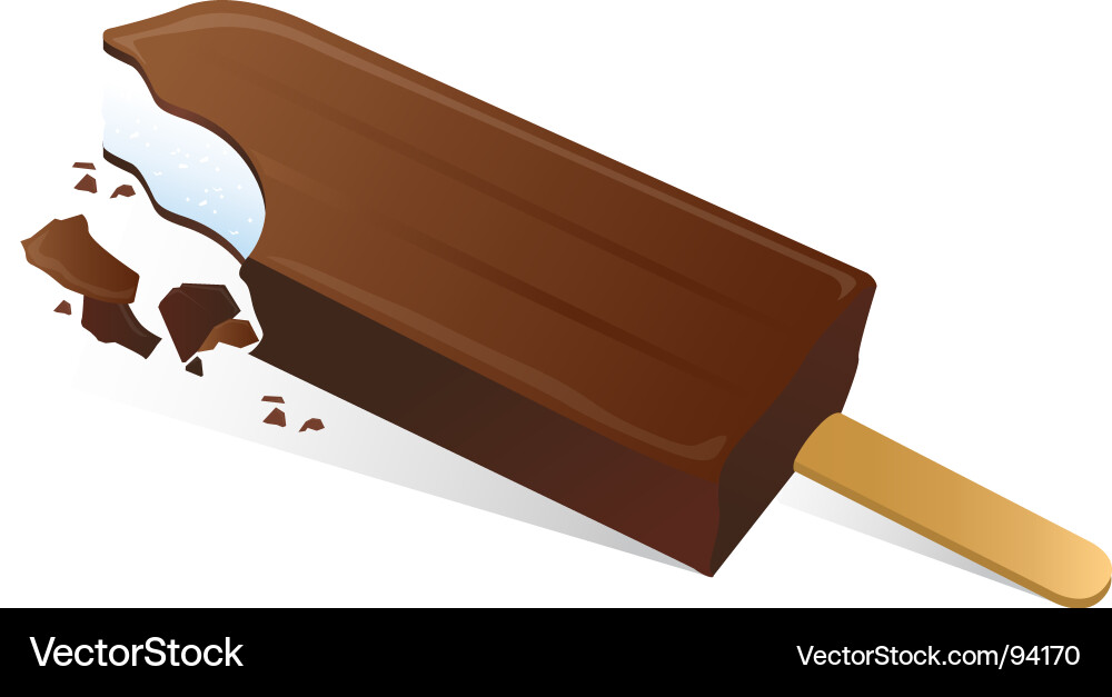Chocolate ice Royalty Free Vector Image - VectorStock