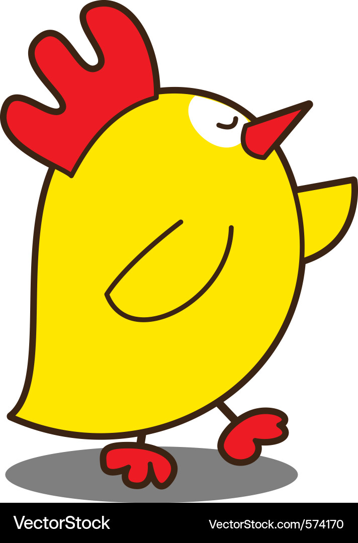 Cute chicken Royalty Free Vector Image - VectorStock