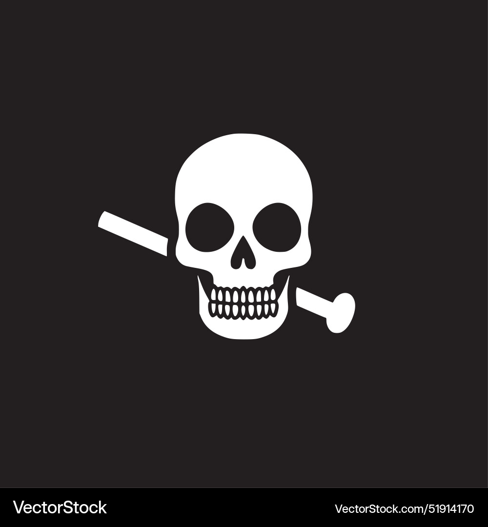 Death - minimalist and simple silhouette Vector Image