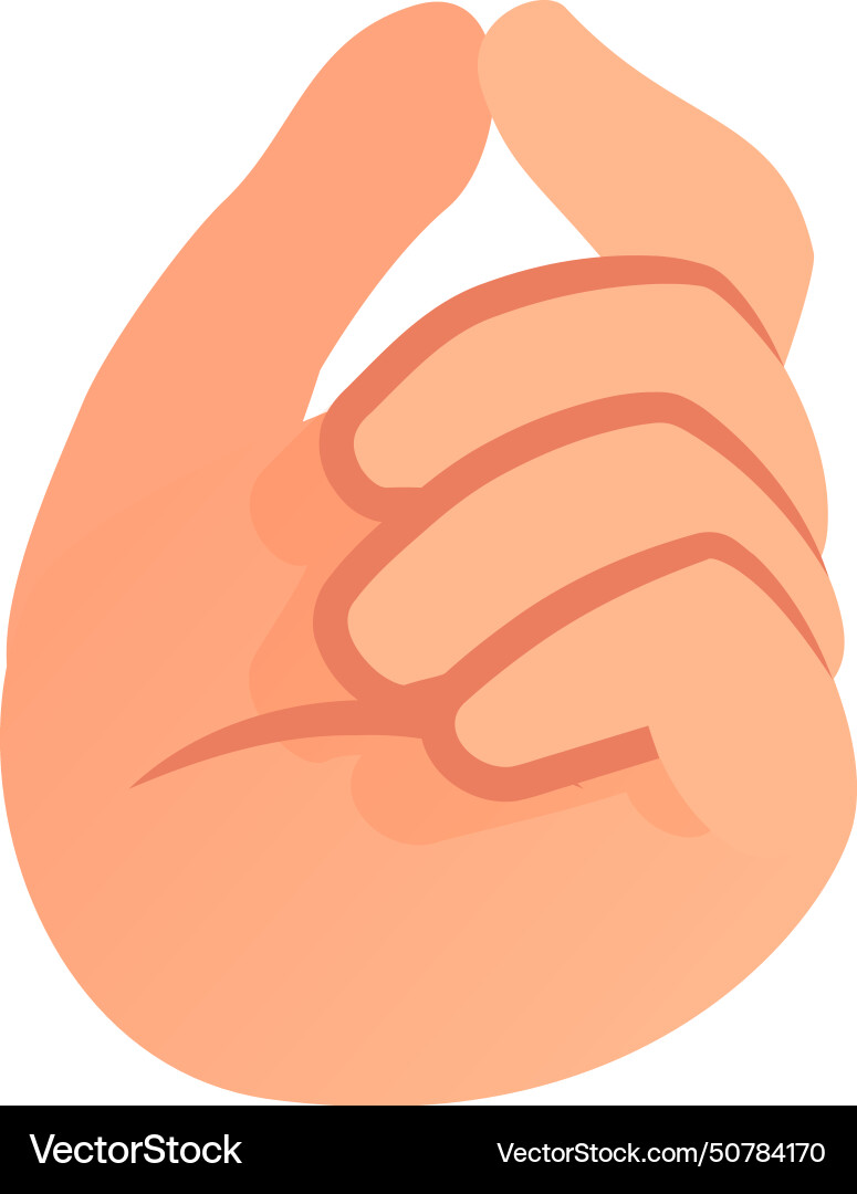 Finger snap gesture cartoon hand attention Vector Image
