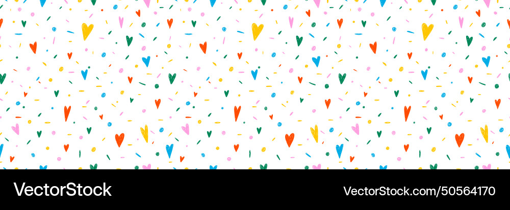 Hand drawn simple sprinkle seamless pattern Vector Image