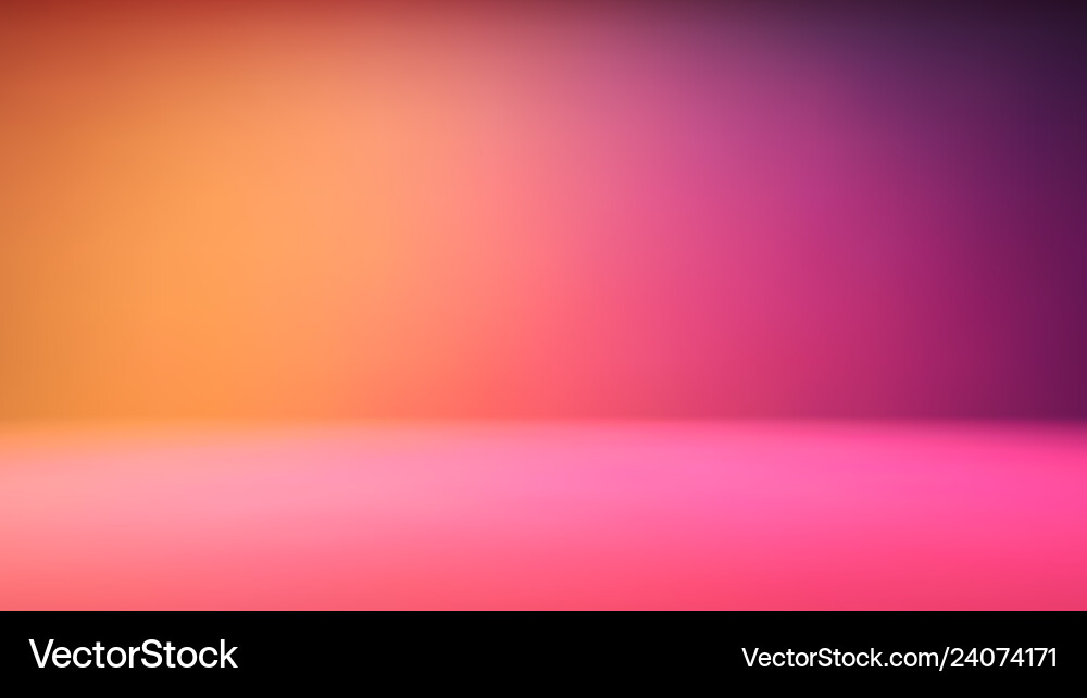 Colorful Gradient Studio Backdrop Royalty Free Vector Image