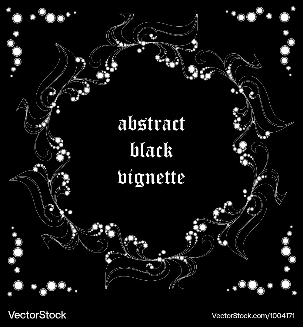 Elegant White Frame Vignette Royalty Free Vector Image