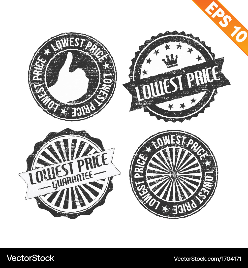 Lowest Price Stamp Collection Royalty Free Vector Image