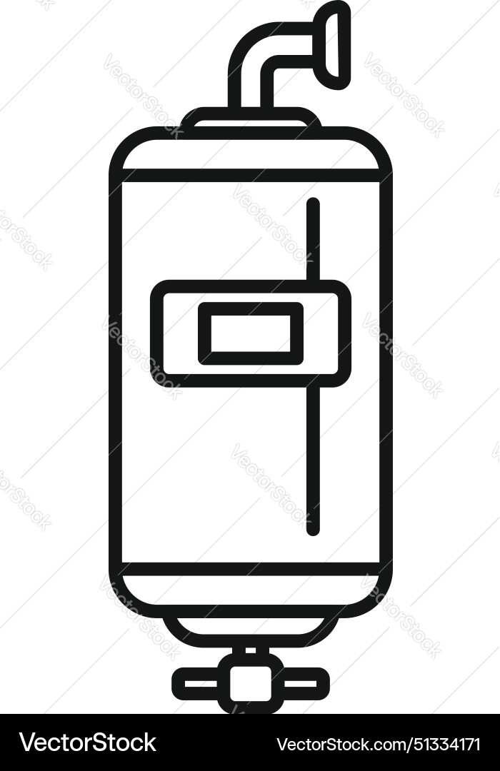 Of a water heater Royalty Free Vector Image - VectorStock