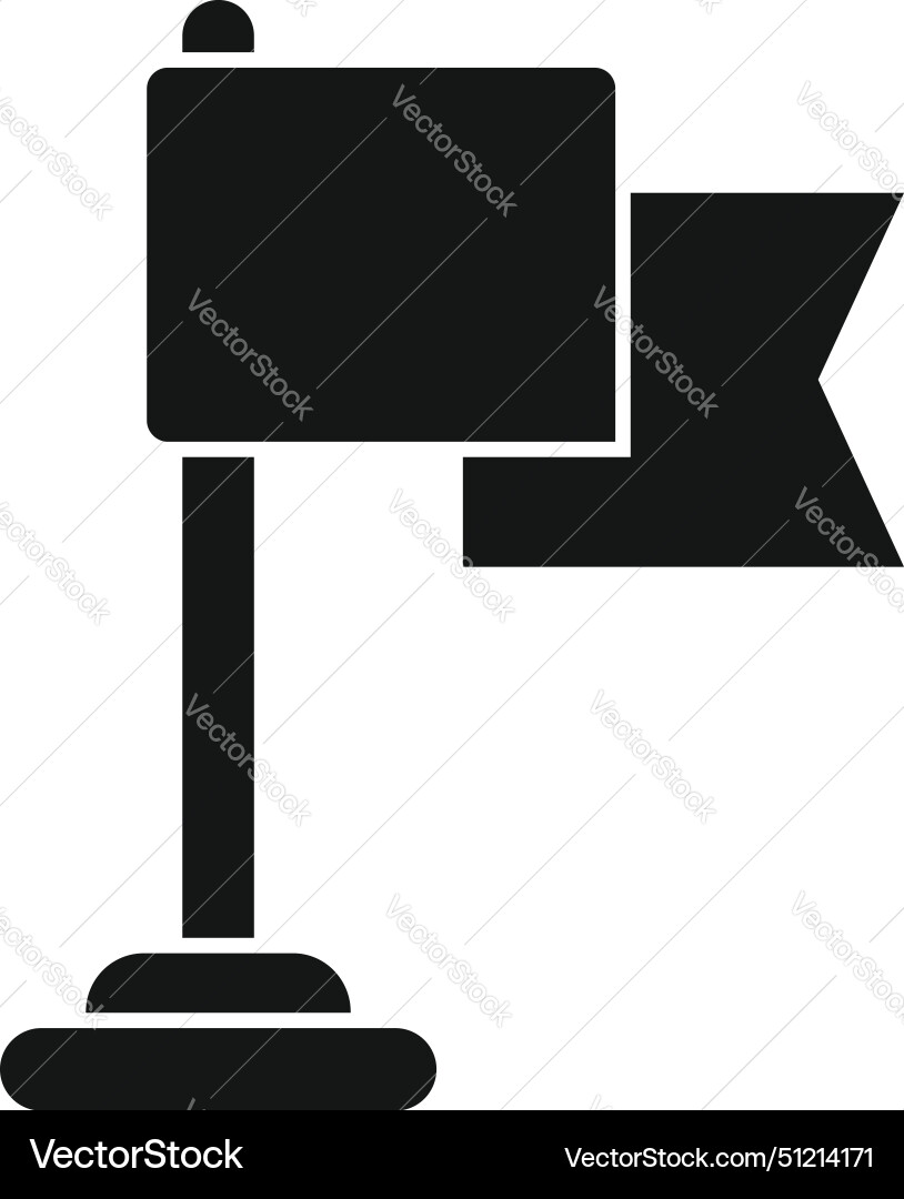 Store locator flag icon simple map street Vector Image