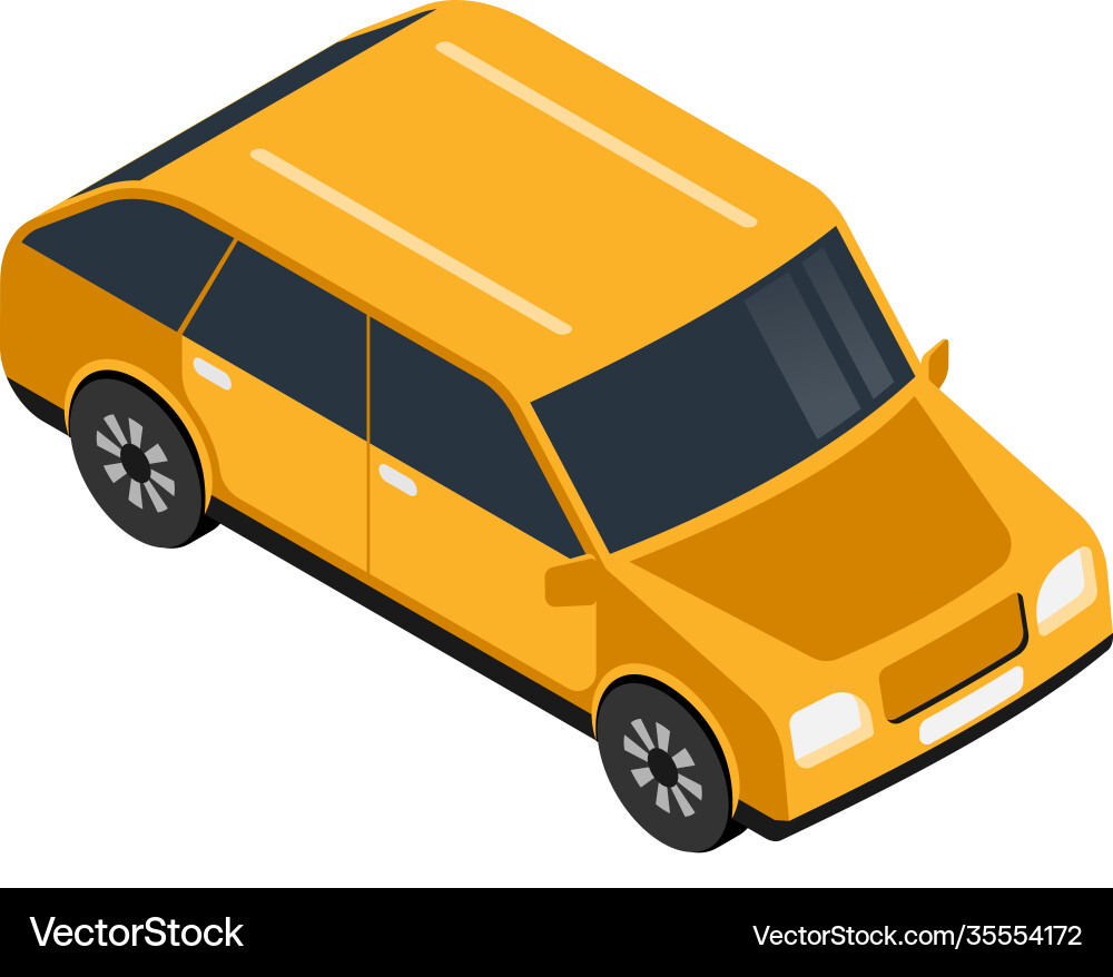 Isometric automobile Royalty Free Vector Image