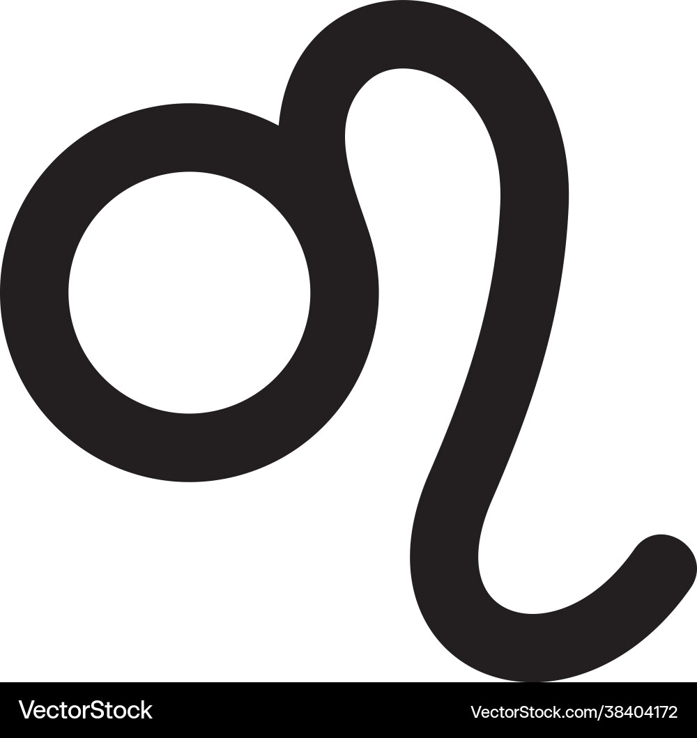 Leo zodiac sign Royalty Free Vector Image - VectorStock
