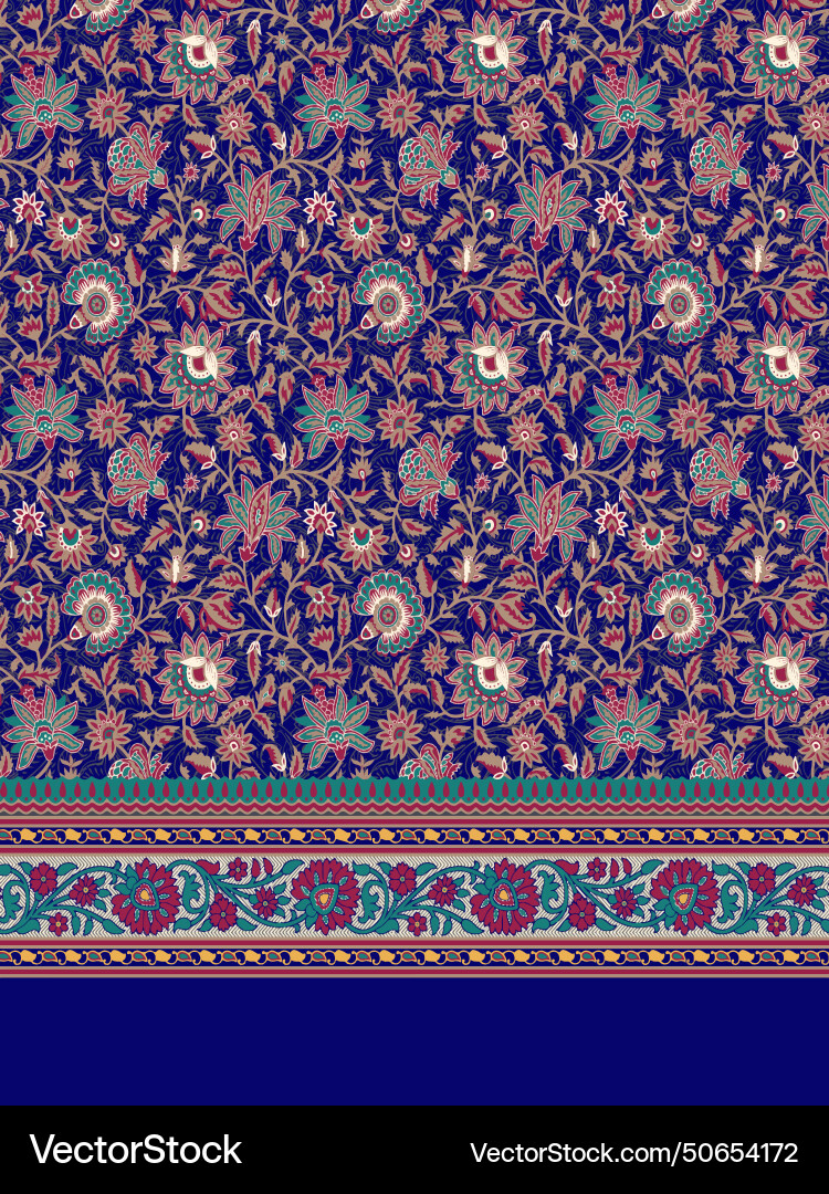 Textile digital design fabric print wallpaper Vector Image