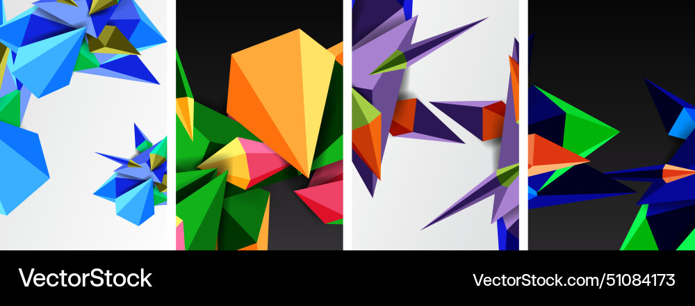 Artistic product featuring colorful geometric Vector Image