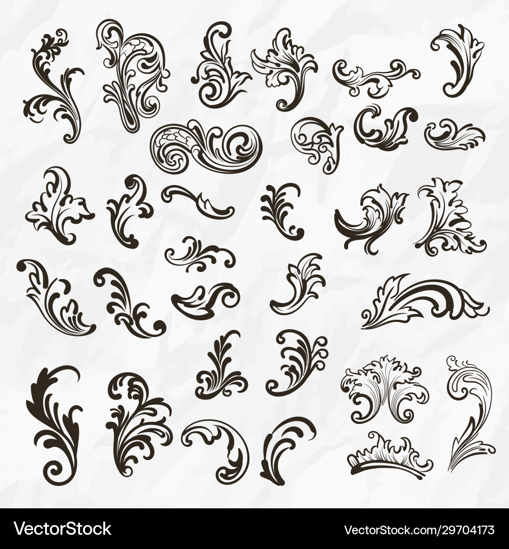 Ornamental elements Royalty Free Vector Image - VectorStock