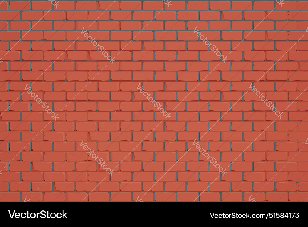 Red brick wall background Royalty Free Vector Image