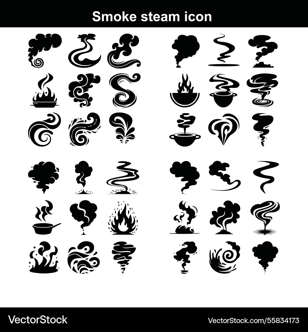 Smoke icon Royalty Free Vector Image - VectorStock