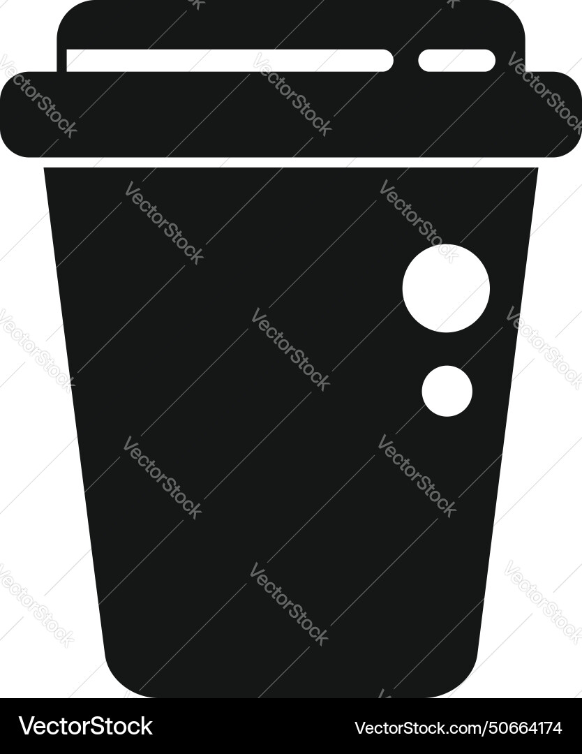 Care patient cup icon simple water glass Vector Image