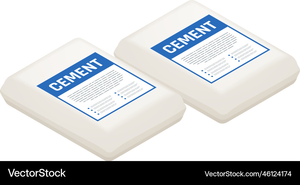 Construction materials cement composition Vector Image