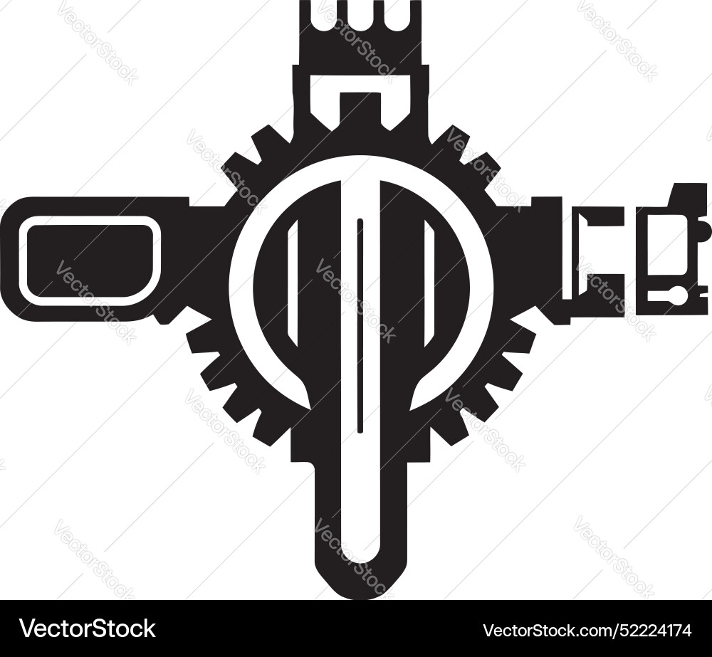 Imaginary infantry dynamic black icon featuring Vector Image