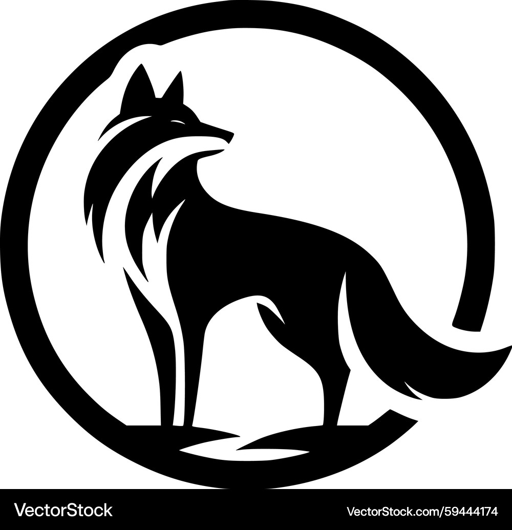 Loyal Fox Crest Royalty Free Vector Image - VectorStock