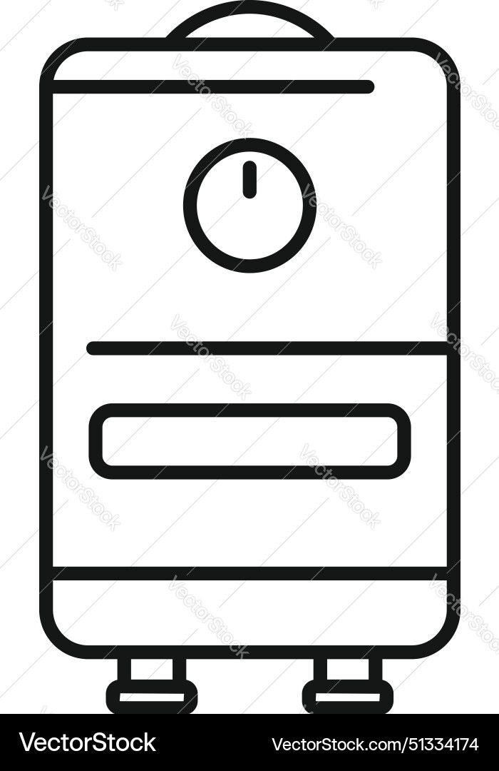 Modern electric water heater icon Royalty Free Vector Image
