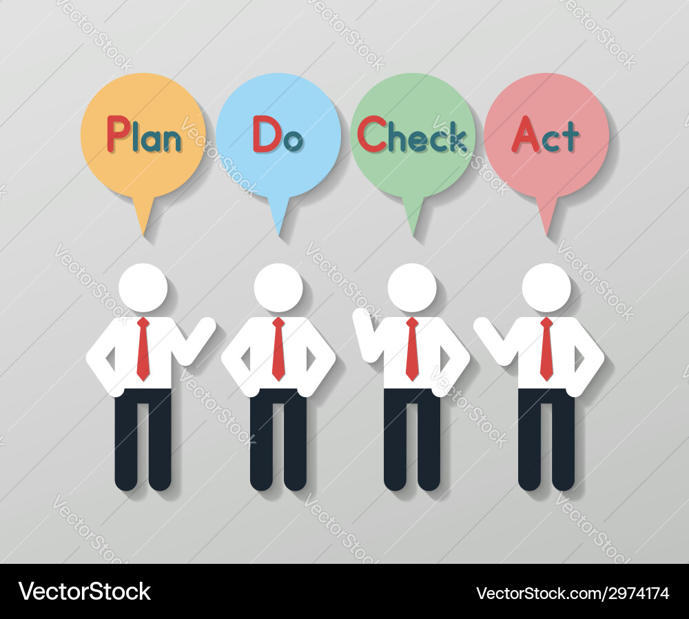 Quality management business concept Royalty Free Vector