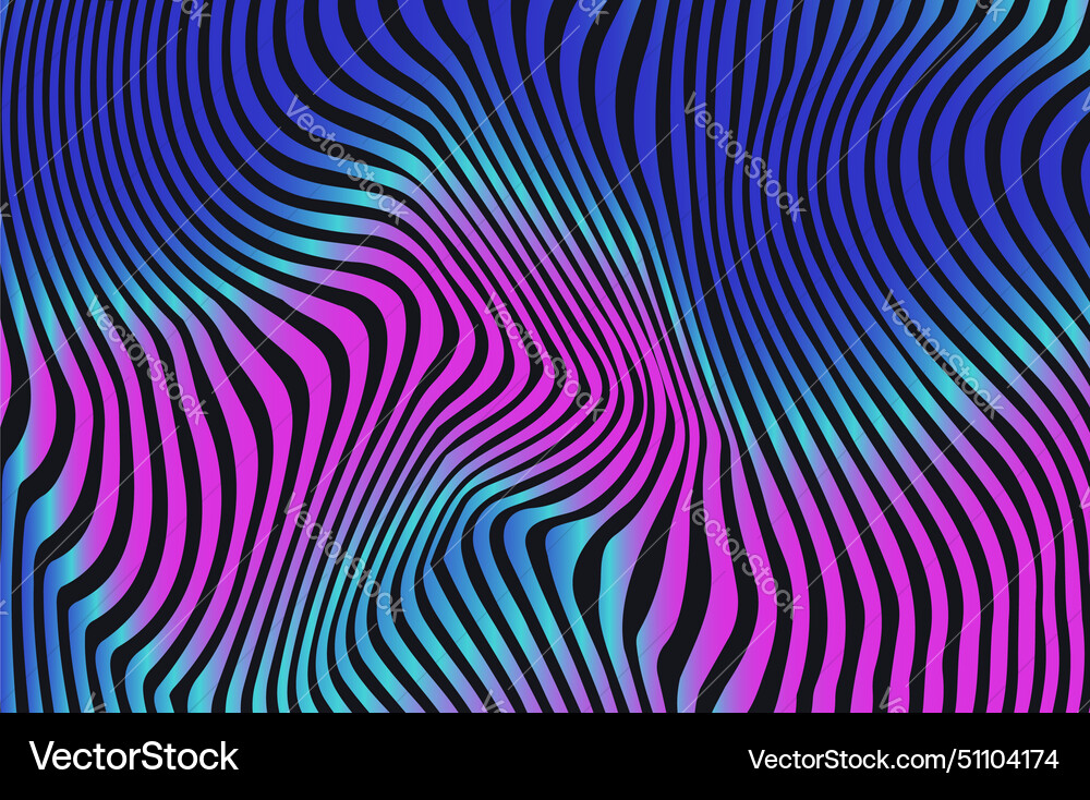 Retro cyberpunk wave holographic texture with soft