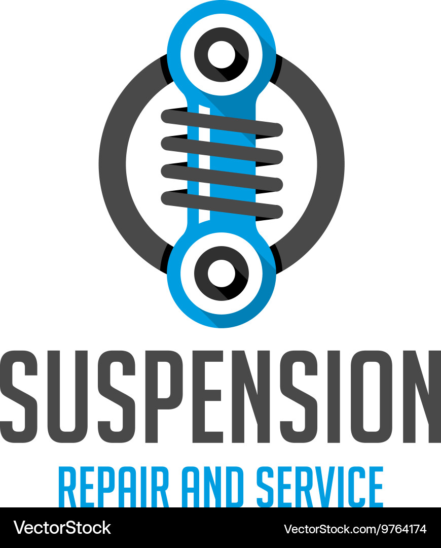 Suspension template logo Royalty Free Vector Image