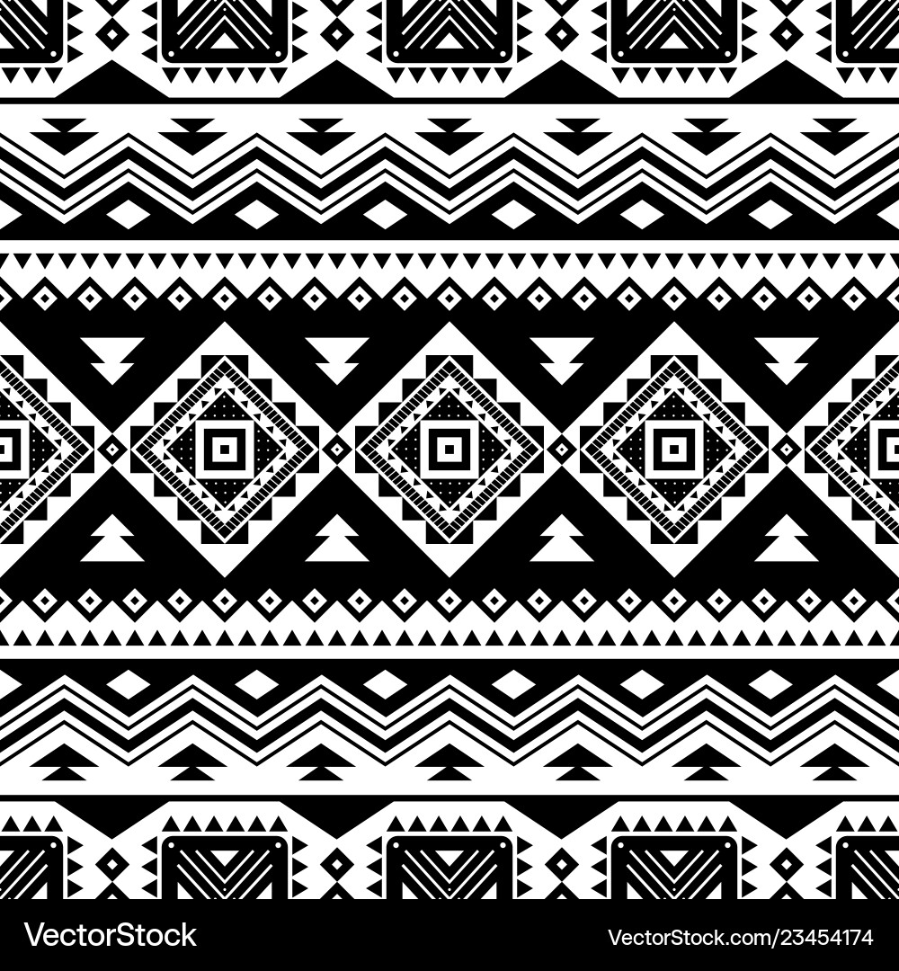 Tribal ethnic seamless pattern Royalty Free Vector Image